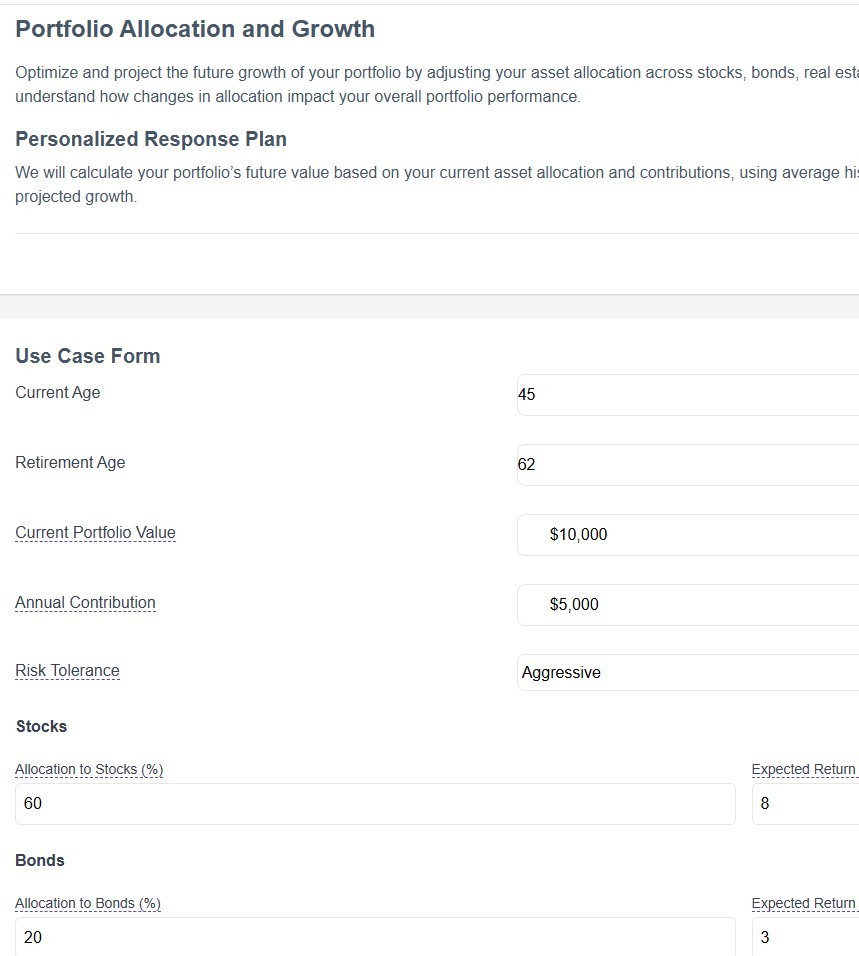 Investing Without Bank Linking | Portfolio Allocation Tool | Ask Finn ...